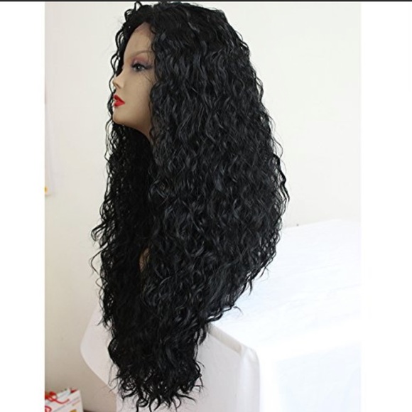 FASHIONDEITYSHAIR | Accessories | 24 Black Curly Spanish Wave Lacefront ...